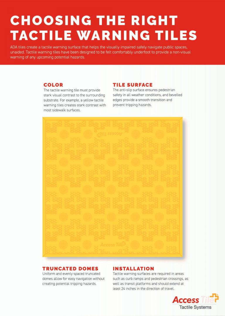 Choose the right tactile warning tile | ADA Tile | Access Tile