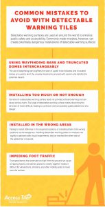 Common Mistakes to Avoid with Detectable Warning Tiles | Access Tile