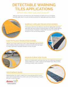 Which tiles best suit your project? | Detectable Warning Tiles Applications