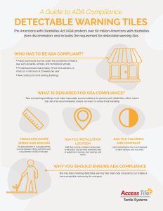A Guide to ADA Compliance | Detectable Warning Tiles | Access Tile