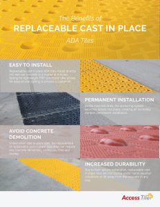 The Benefits of Replaceable Cast in Place ADA Tiles | Access Tile ...