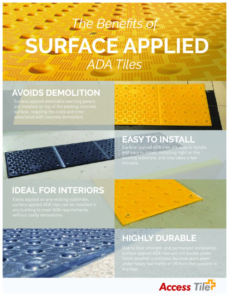 Thee Benefits of Installing Surface Applied ADA Tiles