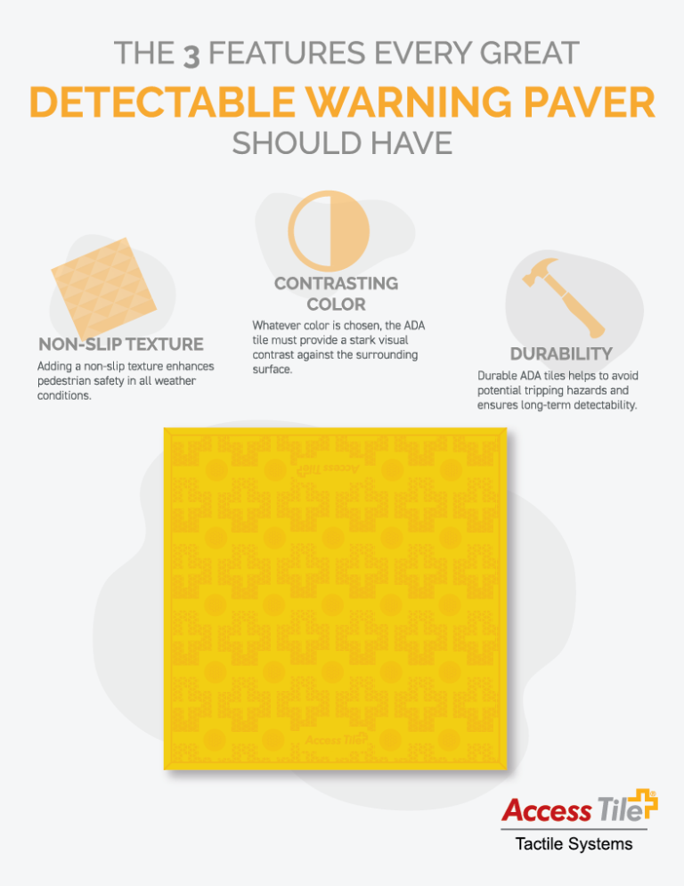 The 3 Features Every Great Detectable Warning Paver Should Have