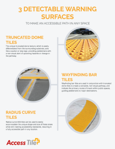 Creating Accessible Paths with Detectable Warning Surfaces | Access Tile